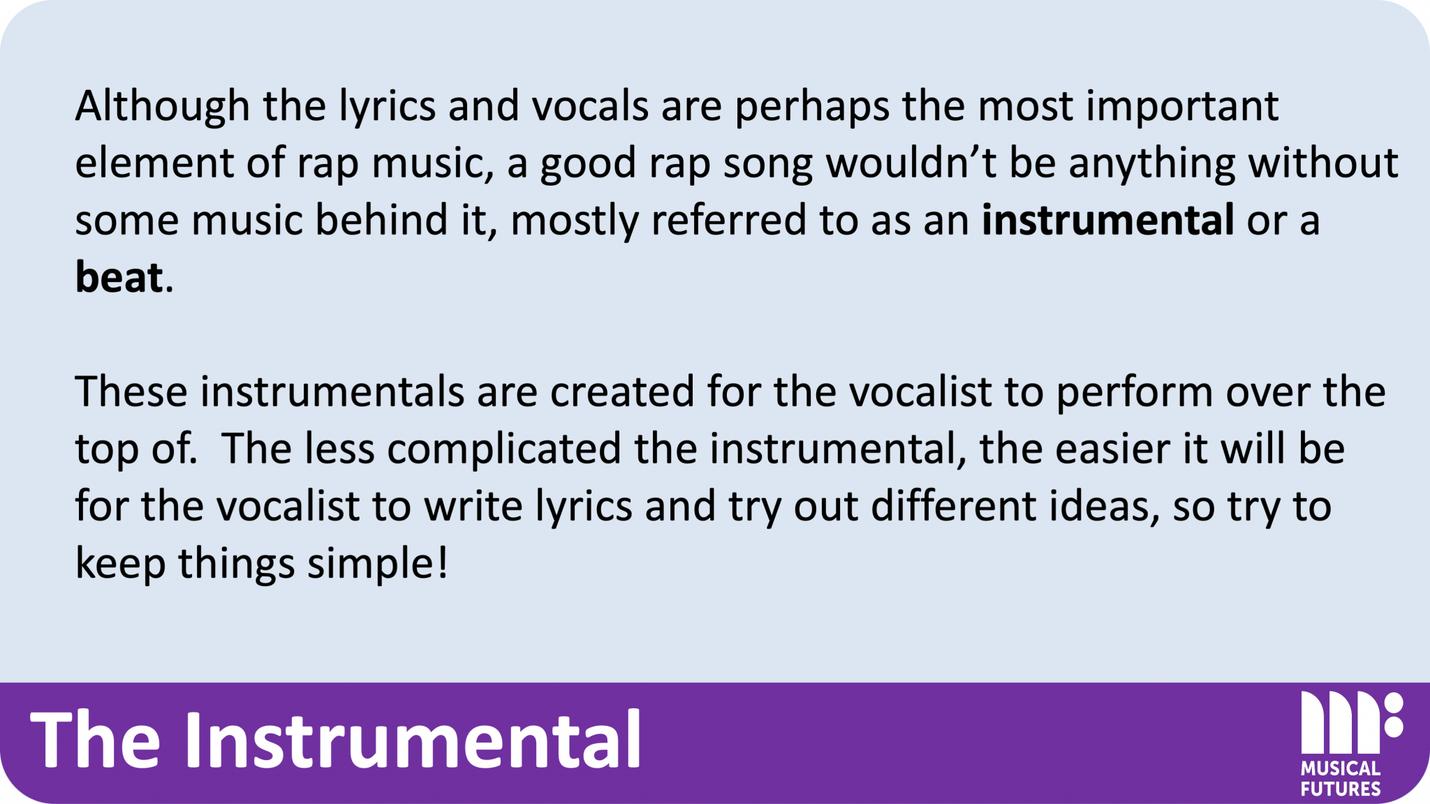 Inside Rap: Creating An Instrumental | Musical Futures Online