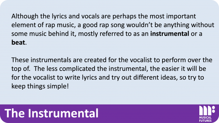 Inside Rap: Creating An Instrumental | Musical Futures Online